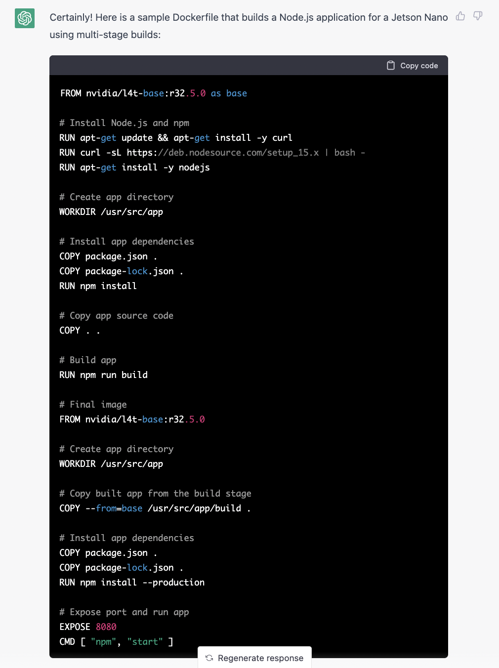 Using Chatgpt To Build An Optimised Docker Image Using Docker Multi Stage Build Collabnix