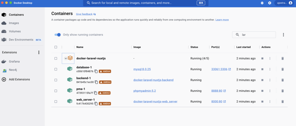 Building A Web Application Using Laravel Nuxtjs And Docker Collabnix